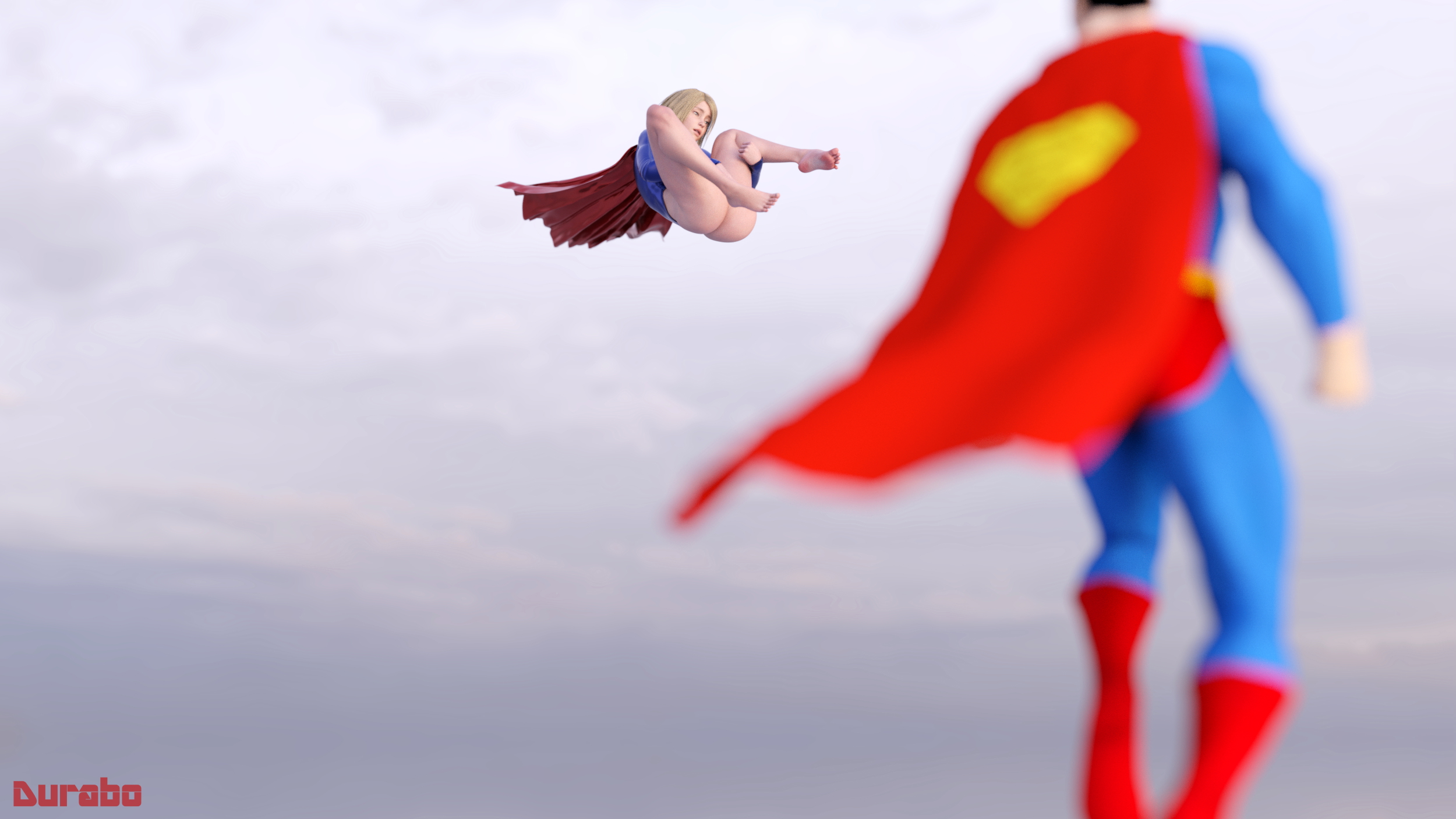 Supergirl Supergirl Dc Comics Fingering Feet Big Tits Big Boobs Solo Pinup 3