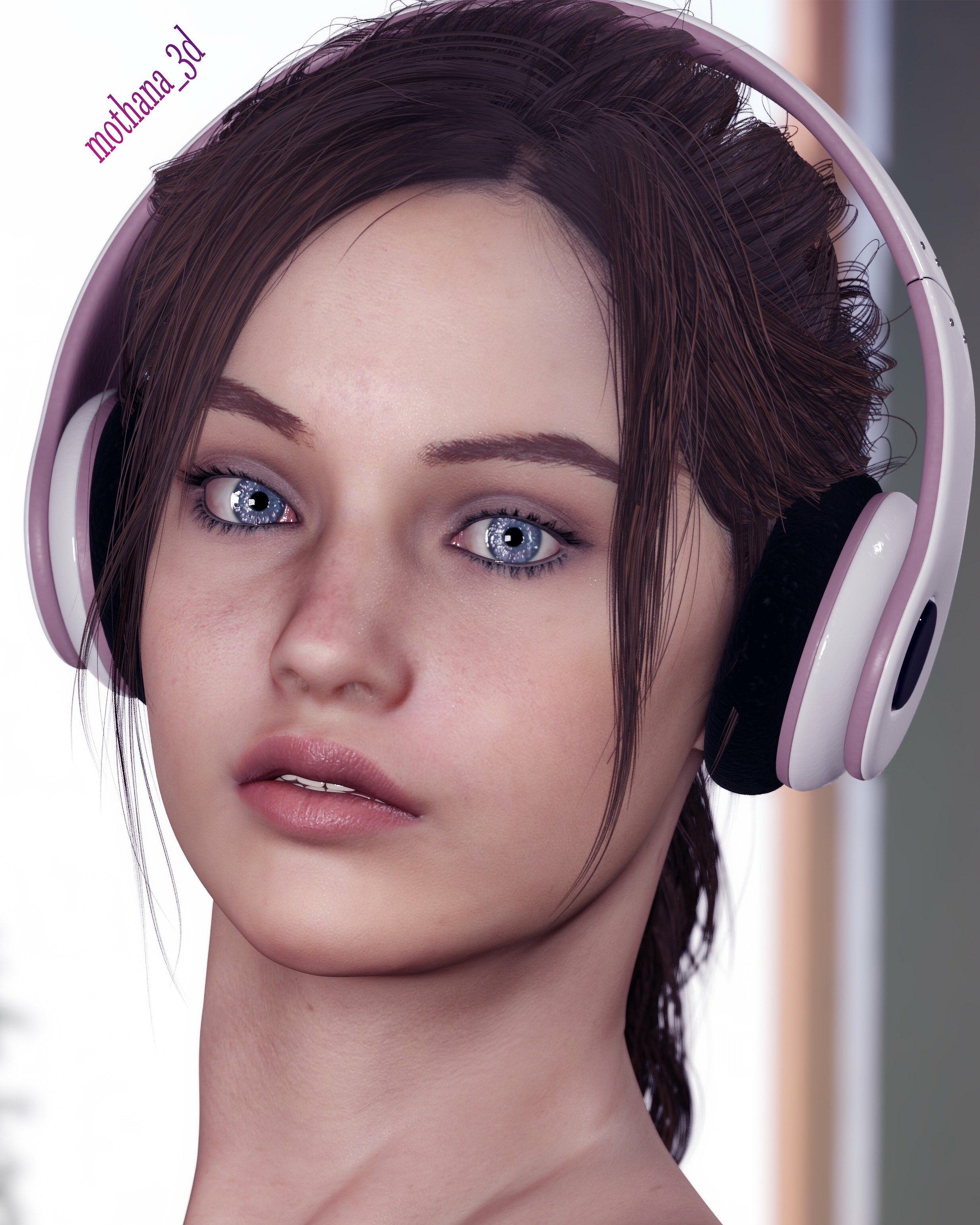 So Cute Claire🧸🤎 Resident Evil Claire Redfield Sexy Horny Face Horny 3d